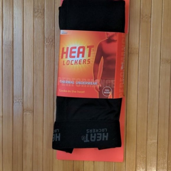 Heat Lockers | Underwear & Socks | Mens Black Heat Lockers Thermal Long ...